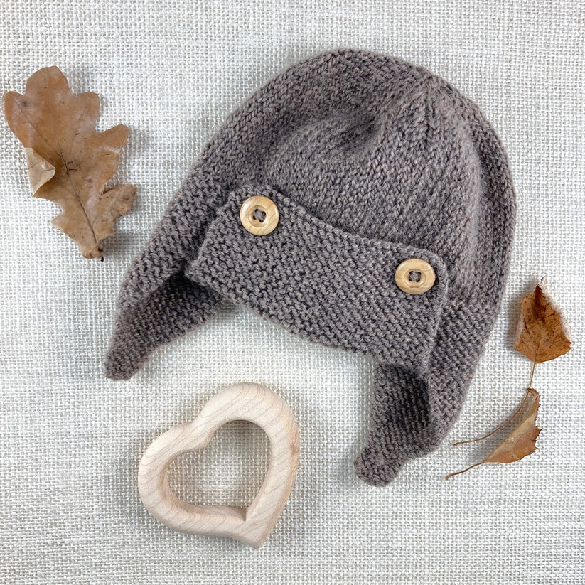 Baby Pilot Hat Knitting Pattern - WRIGHT FLYER – Lovefibres