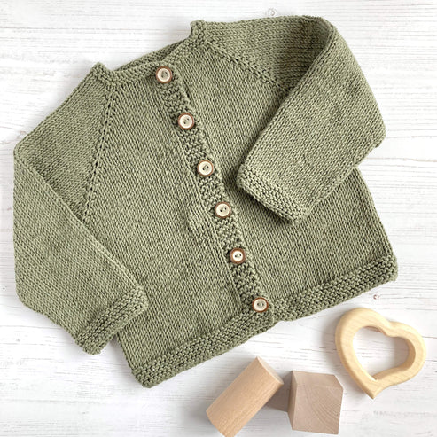 Easy Baby Cardigan Knitting Pattern - STYLE ME SIMPLE CARDIGAN – Lovefibres