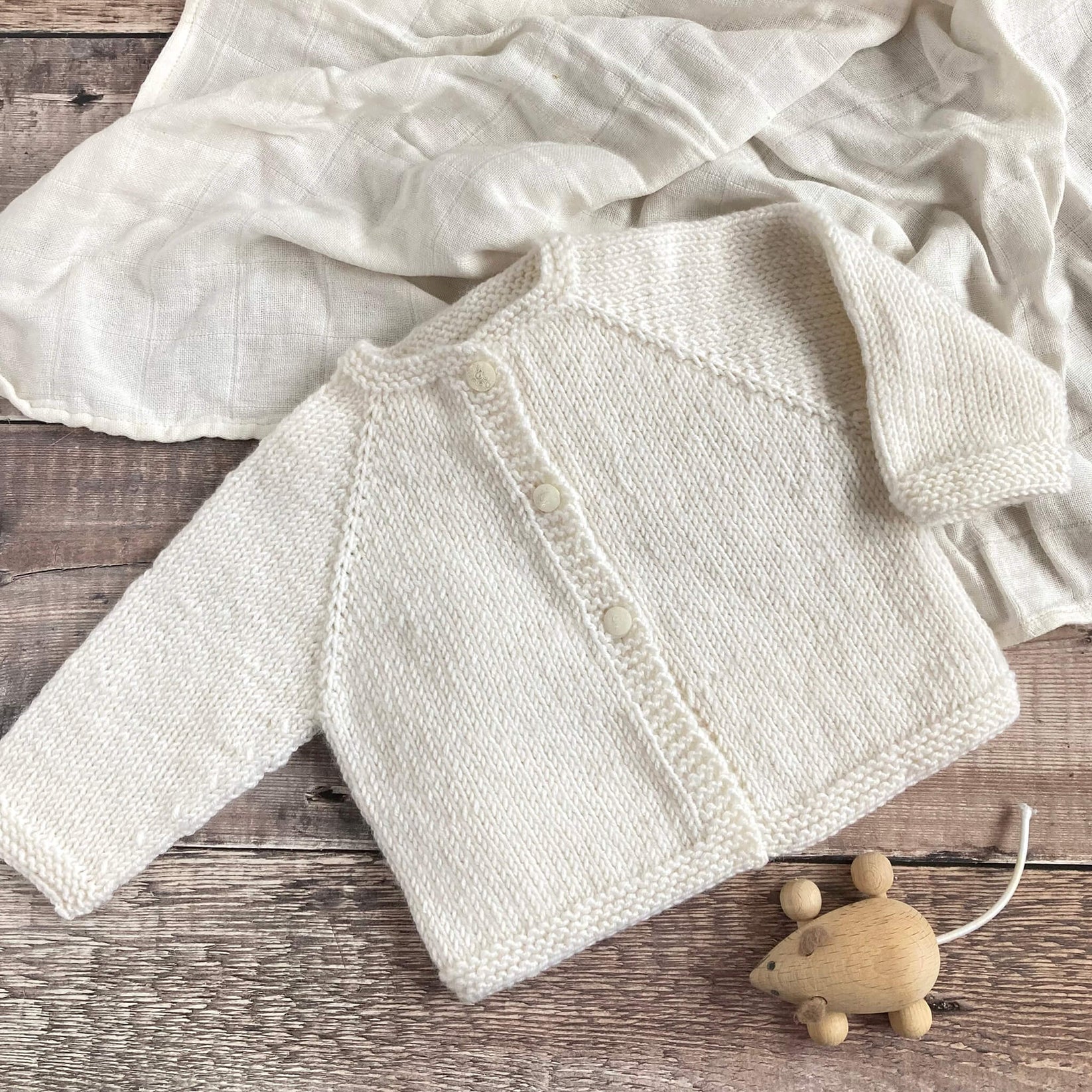 Easy Baby Cardigan Knitting Pattern - STYLE ME SIMPLE CARDIGAN – Lovefibres