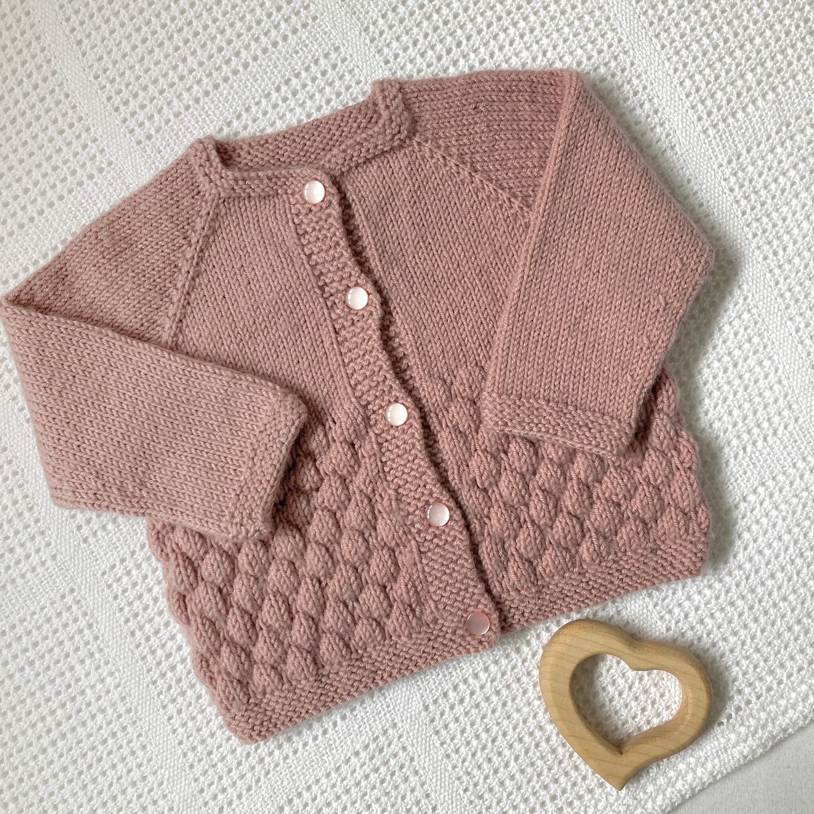 Bubble Stitch Baby Cardigan Knitting Pattern - BUBBLE STITCH CARDIGAN ...