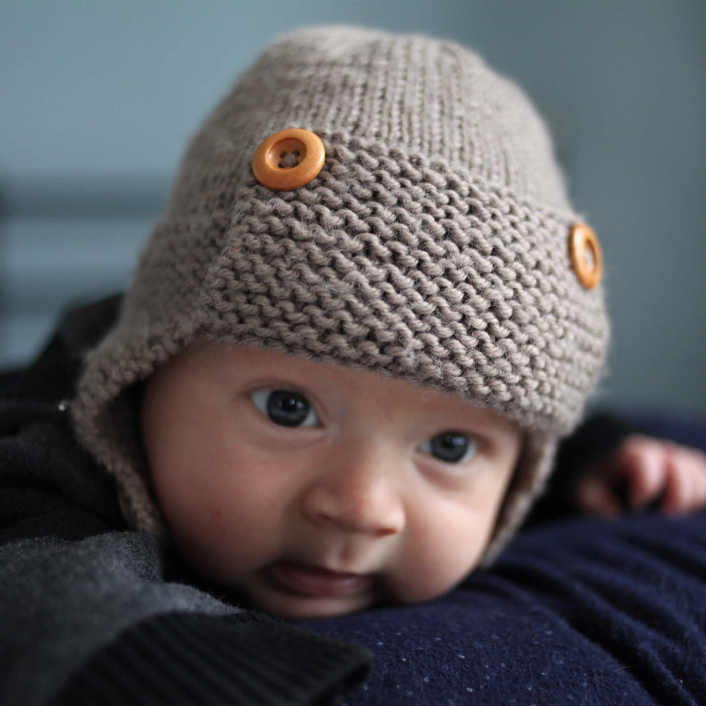 Baby Aviator Hat Knitting Pattern, Baby & Child sizes - REGAN – Lovefibres