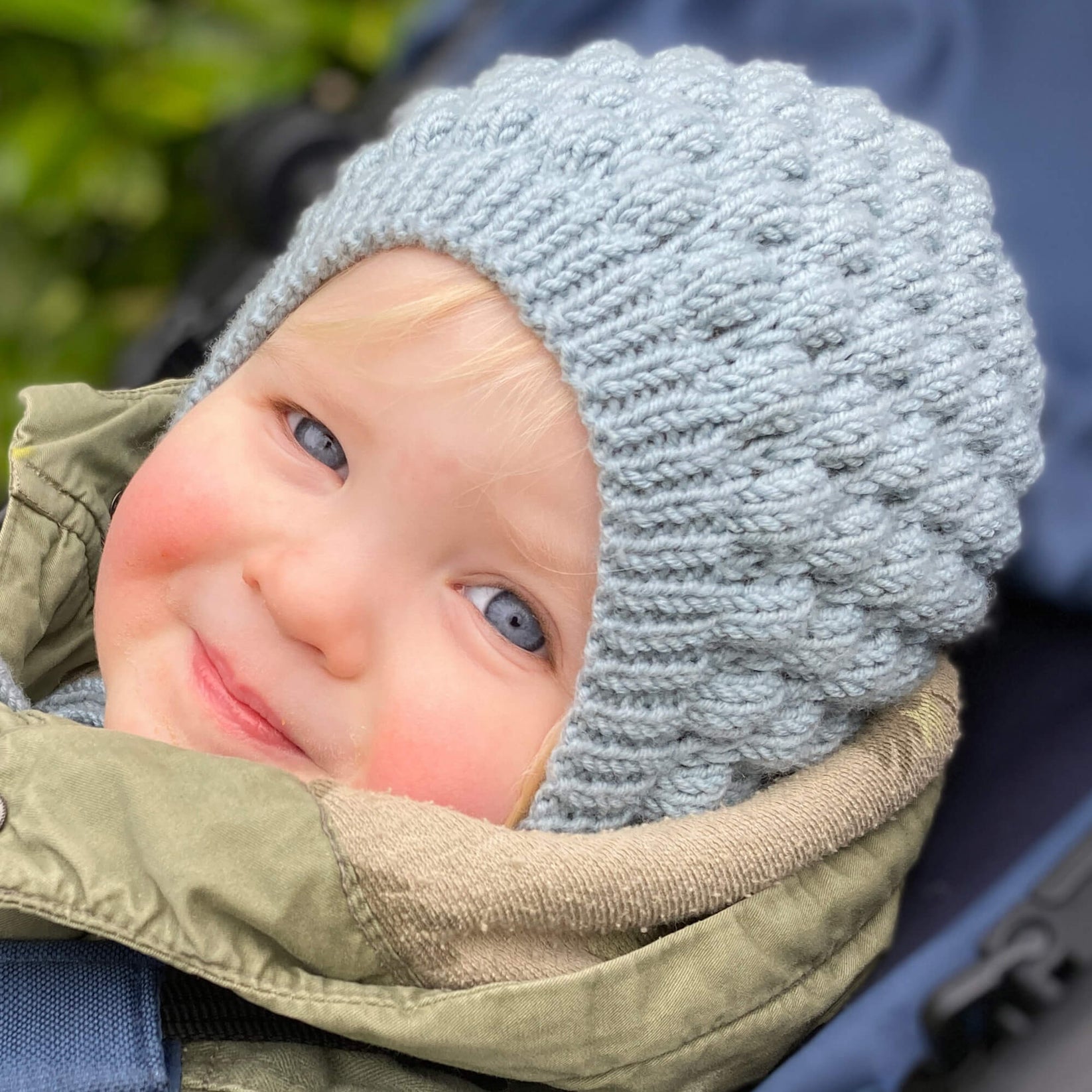 Baby Bonnet Knitting Pattern - BUBBLE BONNET – Lovefibres